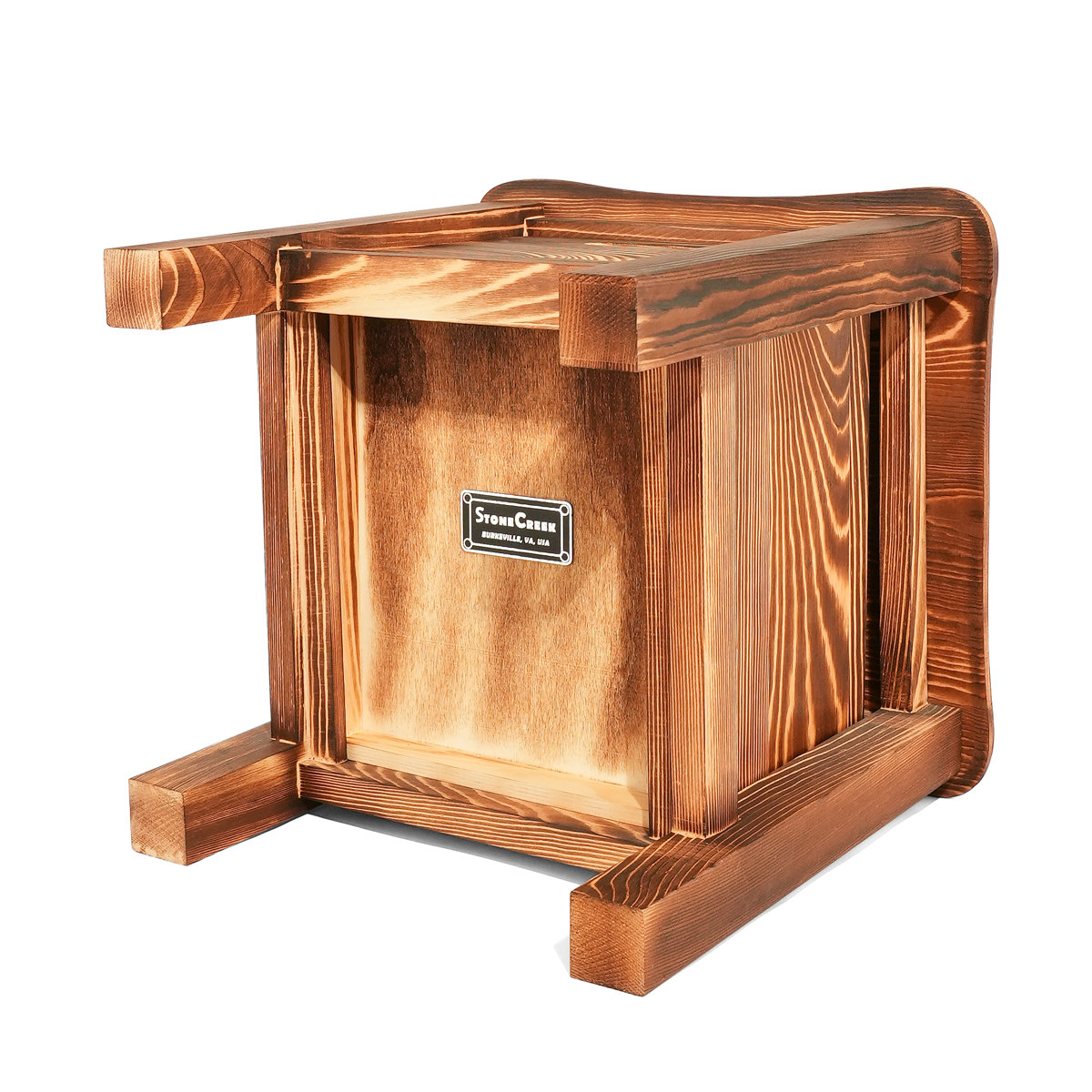 Millwood Pines Dorislee Solid Wood Storage Stool with Drawer, Accent Stool, Sitting Stool ...